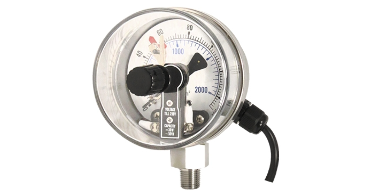 Magnetic Snap-action Contacts Pressure Gauge | PRE3 - Products | Pressure Gauges, Thermometers ...