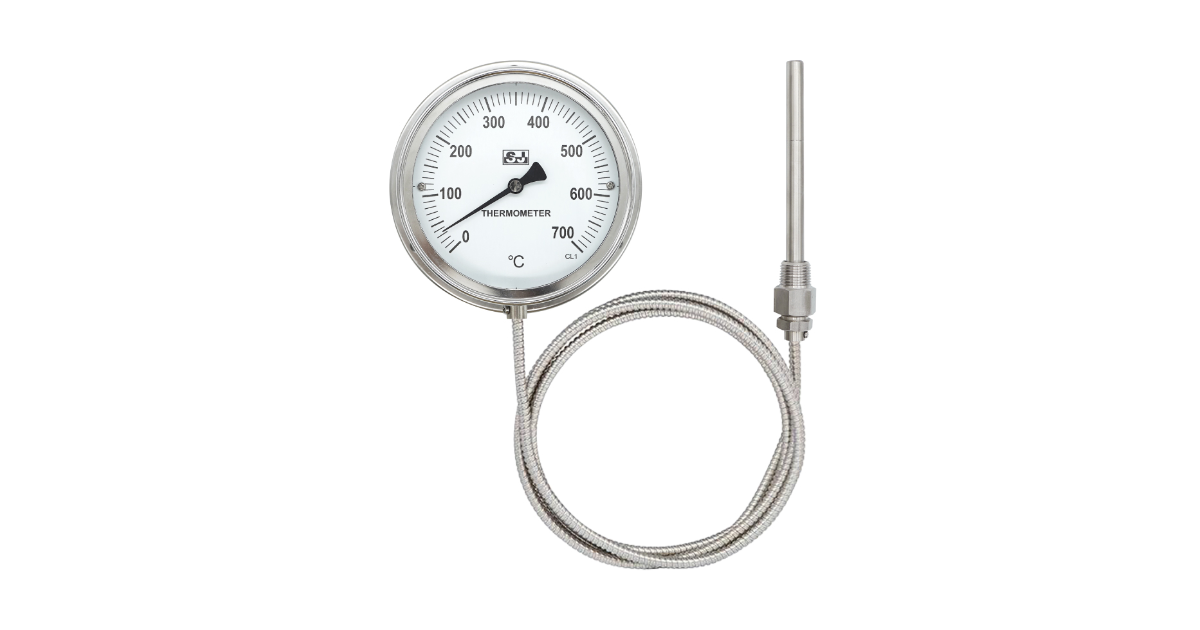 Capillary Thermometer for Remote Temperature Monitoring | SJ Gauge