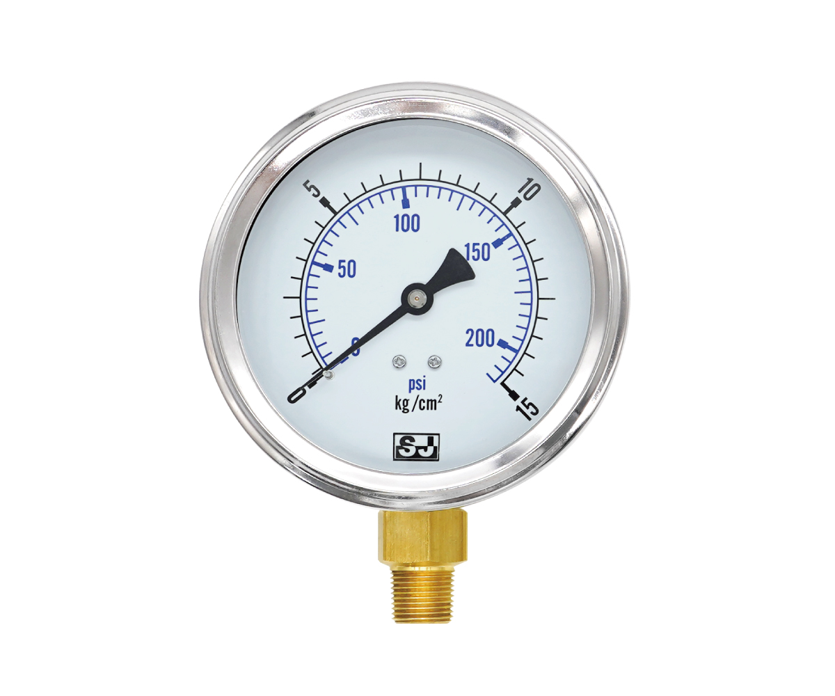 Pressure Gauge for Pumps & Hydraulic Systems | Stainless Steel Case ...
