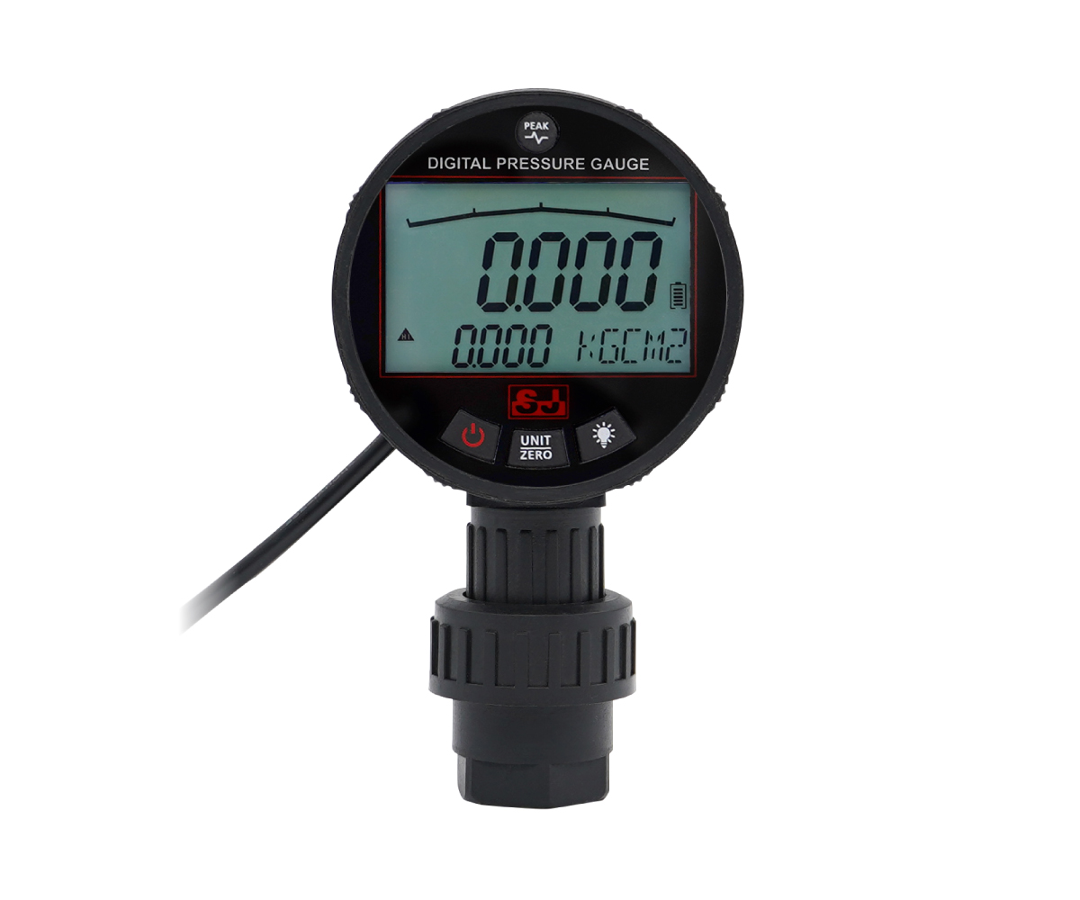 Industrial Digital Pressure Gauge with Dual Display | Corrosion ...