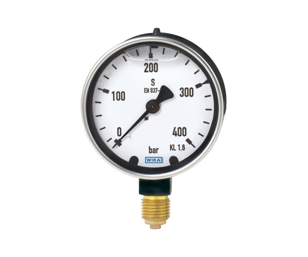 Bourdon tube pressure gauge, copper alloy Heavy-duty version, case ...