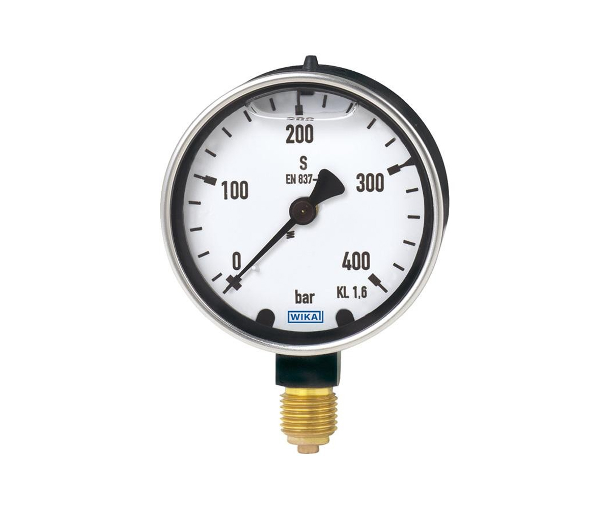 Bourdon tube pressure gauge, copper alloy Heavy-duty version, case ...